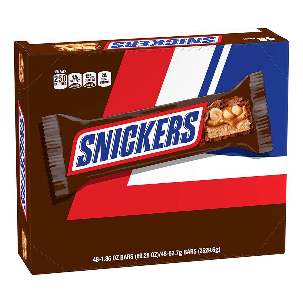 Snickers Single Bars 1.86 oz - 48 Per Carton