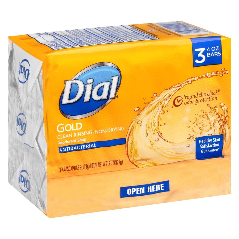 Dial Bar Soap Gold, 3/pk, 12pk/cs